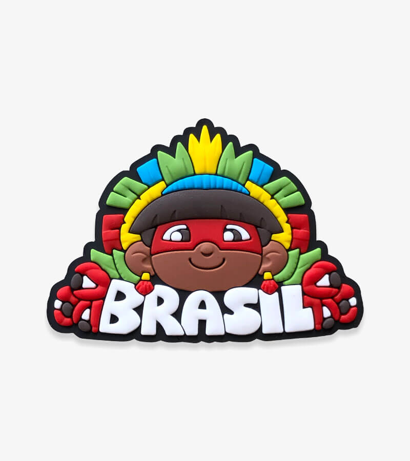Ímã Brasil Índio - Ímã de Geladeira - Loja de Artigos Emborrachados ...