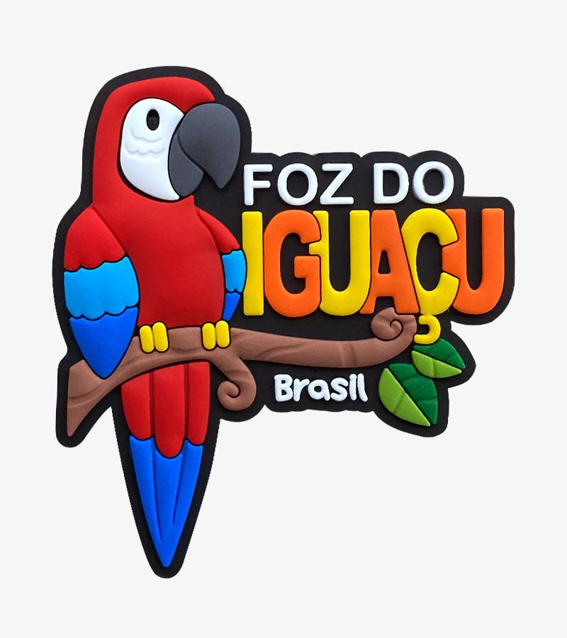 Ímã Foz do Iguaçu PR Arara - Ímã de Geladeira - Loja de Artigos ...