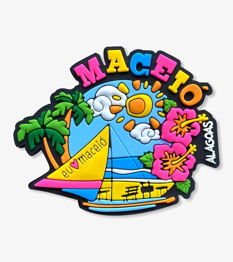Ímã Maceió AL Jangada - Loja de Artigos Emborrachados, Ímãs de Geladeira Online